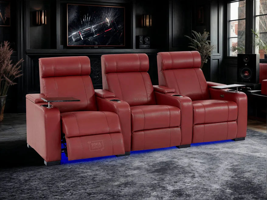 Red Leather Recliner Chairs | Statement Seating, Easy Pay