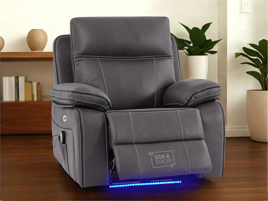 1 Seater Electric Recliner Chair | USB Ports & LED Lighting