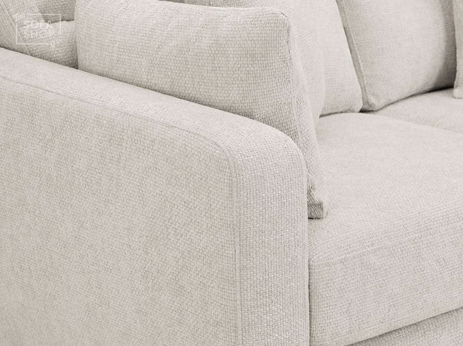 3+2 Seater Fabric Sofa in Beige Or Grey - Zenith